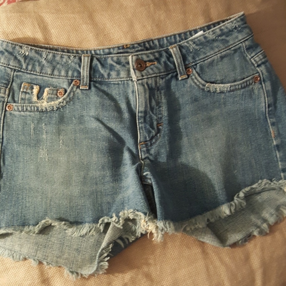 Jean Shorts Faded Distressed - Gem